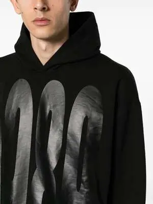 1989 STUDIO Logo-print Cotton Hoodie - Black