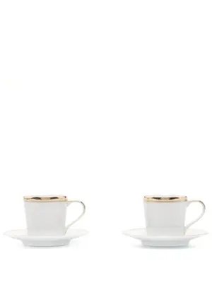 Ralph Lauren Wilshire Porcelain Espresso Set - White
