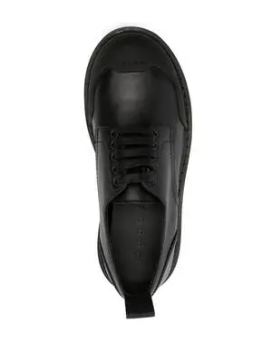 Marni Logo-tab Lace-up Derby Shoes - Black