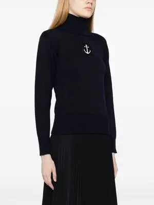 JIL SANDER Logo-patch High-neck Jumper