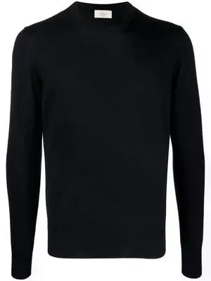 Altea Crew-neck Virgin Wool Jumper - Blue