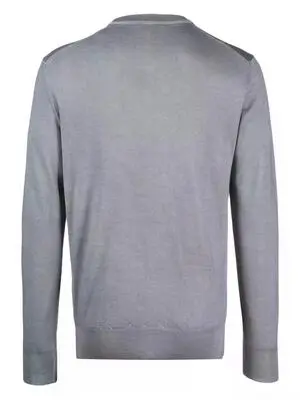 Altea Crew-neck Virgin Wool Jumper - Grey