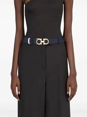 FERRAGAMO Gancini Plaque Reversible Belt