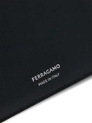 FERRAGAMO Bi-fold Leather Wallet - Black