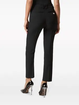 Philipp Plein Cady Cropped Trousers - Black