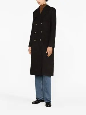 Sandro Double-breasted Wool Coat