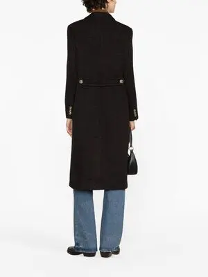 Sandro Double-breasted Wool Coat