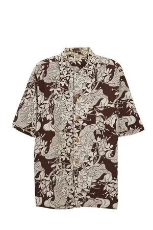 Vintage Hawaiian Shirt - Brown