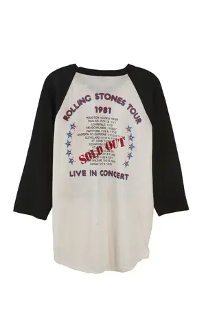 Vintage The Rolling Stones 1981 Tour Tee - Multi
