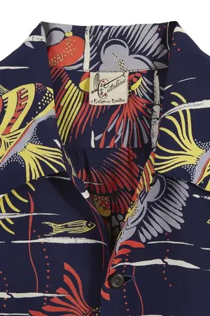 Vintage Catalina Hawaiian Shirt - Navy