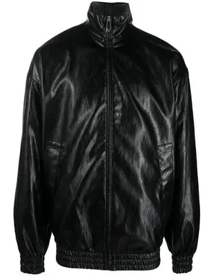 Gcds High-shine Faux-leather Jacket
