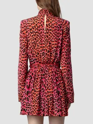 Zadig&Voltaire Ryde Elasticized Leopard-print Minidress