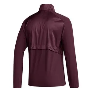 Adidas Mississippi State Bulldogs Quarter-zip Jacket - Maroon