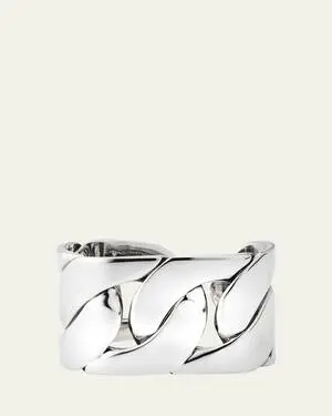Alexander McQueen Chain Link Two-finger Ring - Silver