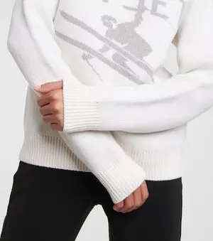JETSET Wool Intarsia Turtleneck Sweater