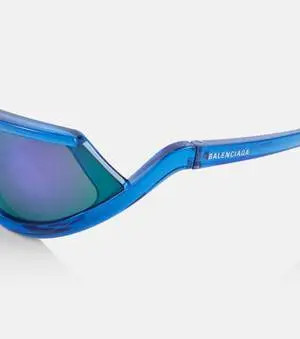 Balenciaga Side Xpander Oval Sunglasses