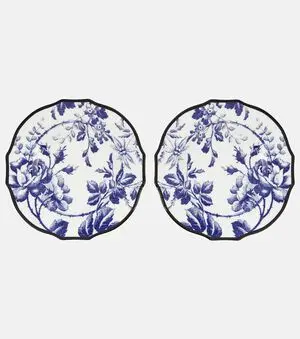 Gucci Herbarium Set Of Two Accent Plates - Blue