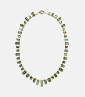 OCTAVIA ELIZABETH 18kt Yellow Gold Tourmaline Necklace - Multicoloured