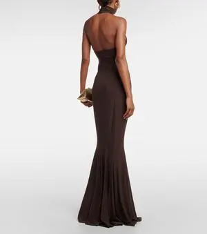 Norma Kamali Turtleneck Jersey Gown