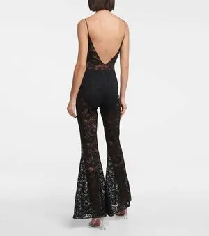 Oseree O-lover Floral Lace Jumpsuit