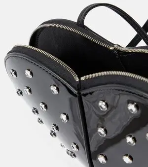 Alaïa Le Cœur Studded Leather Crossbody Bag