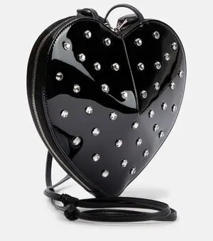 Alaïa Le Cœur Studded Leather Crossbody Bag