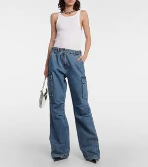 Coperni Wide-leg Cargo Pants - Blue