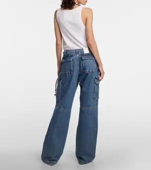 Coperni Wide-leg Cargo Pants - Blue