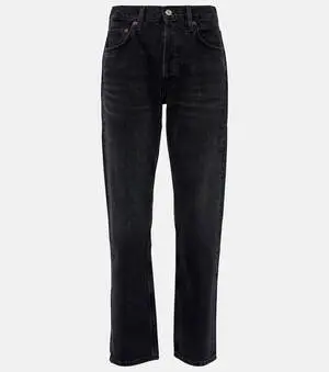 AGOLDE Parker Long Mid-rise Straight Jeans