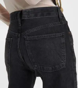 AGOLDE Parker Long Mid-rise Straight Jeans