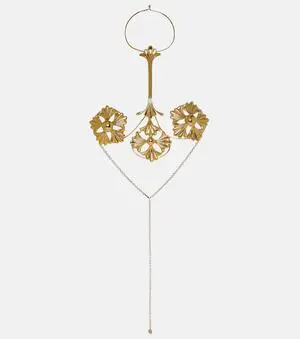Rabanne Embellished Halterneck Top - Gold