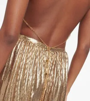 Rabanne Embellished Halterneck Top