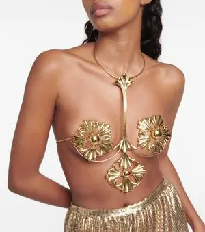 Rabanne Embellished Halterneck Top