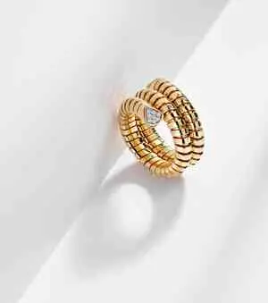 Marina B Trisola 18kt Yellow Ring With Diamonds