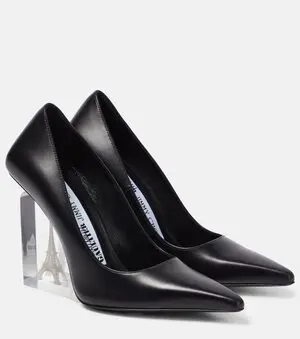 JIMMY CHOO X Jean Paul Gaultier Leather Wedge Pumps