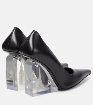 JIMMY CHOO X Jean Paul Gaultier Leather Wedge Pumps