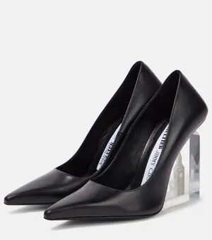 JIMMY CHOO X Jean Paul Gaultier Leather Wedge Pumps