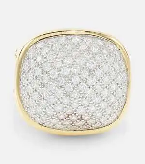 Marina B Tigella 18kt Yellow Ring With Diamonds - Gold