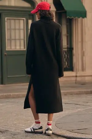 DAILY PRACTICE BY ANTHROPOLOGIE Karigan Midi Sweater Dress: Turtleneck Edition