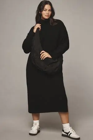 DAILY PRACTICE BY ANTHROPOLOGIE Karigan Midi Sweater Dress: Turtleneck Edition