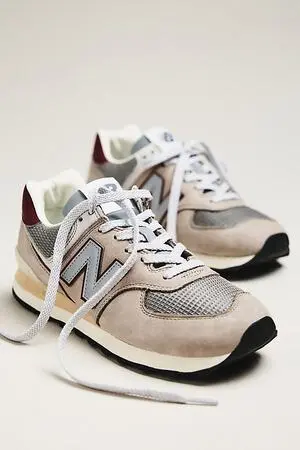 NEW BALANCE 574 Sneakers - Arid Stone/monarch/burgundy