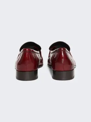 THE ROW Nappa Leather Loafers - Red