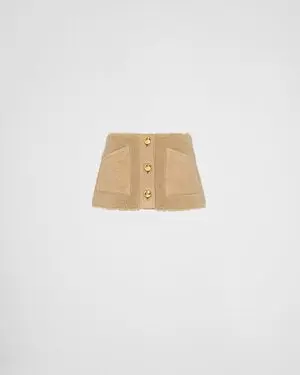 Prada Shearling Mini Skirt