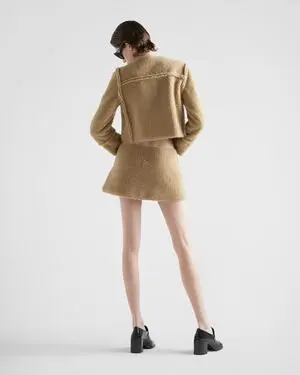 Prada Shearling Mini Skirt