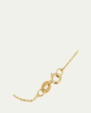 Lizzie Mandler 18k Micro Crescent Link Bracelet With Diamond Pave