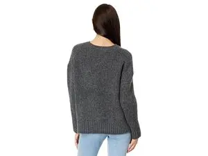 Vince Camuto Crew Neck Waffle-stretch Pullover