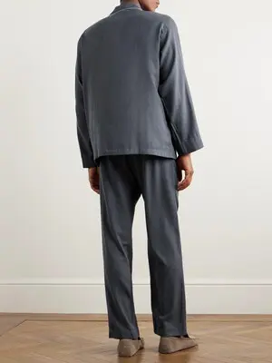 Thom Sweeney Cotton-twill Pyjama Set