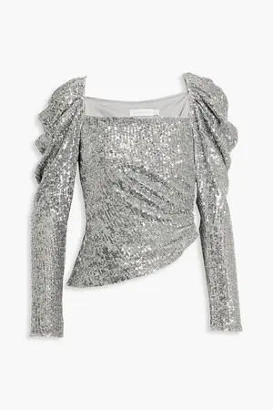 Simkhai Allura Sequined Jersey Top