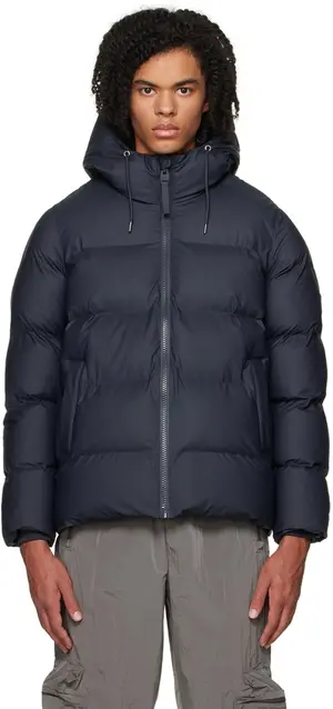 Rains RAINS Navy Alta Puffer Jacket - Navy