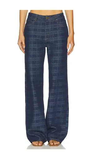 Women's Checked Jeans